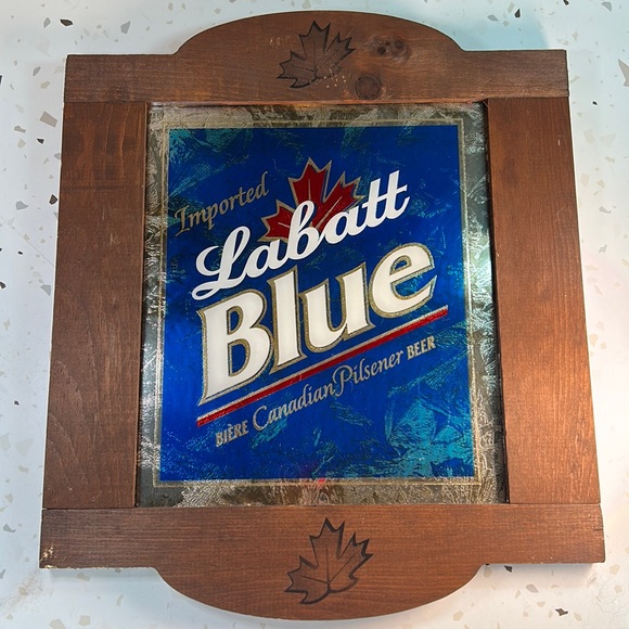 Vintage | Wall Decor | Vintage Labatt Blue Imported Beer Bar Pub Sign ...